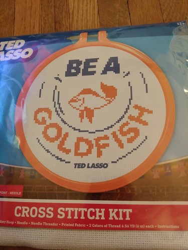 Ted Lasso BE A GOLDFISH Cross Stitch Kit - Innovative Designs Inc ...