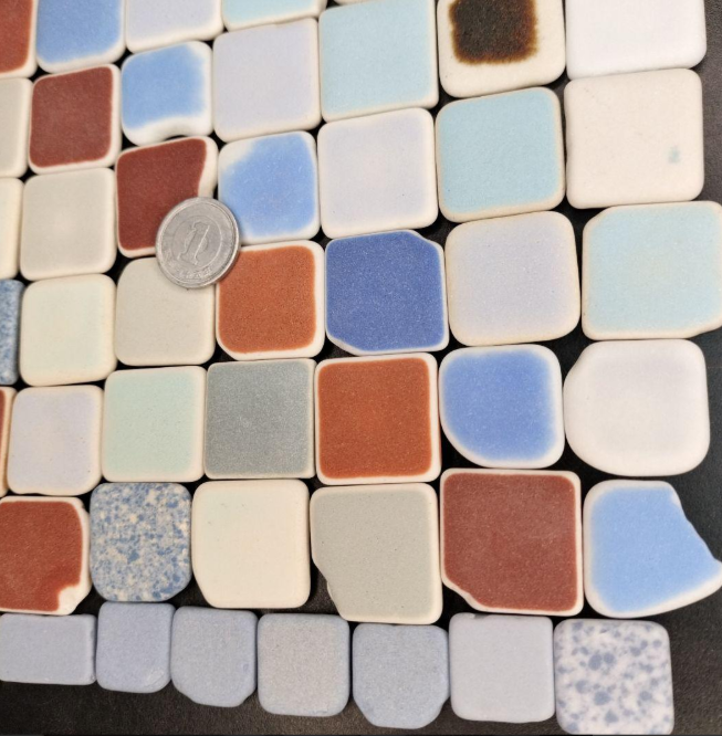 Genuine Surf Tumbled sea glass from japan pottery Tile mix color | eBay