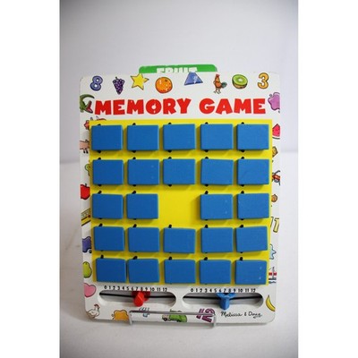 Melissa & Doug Flip to Win Wooden Memory Game Colors Farm Vehicles ...