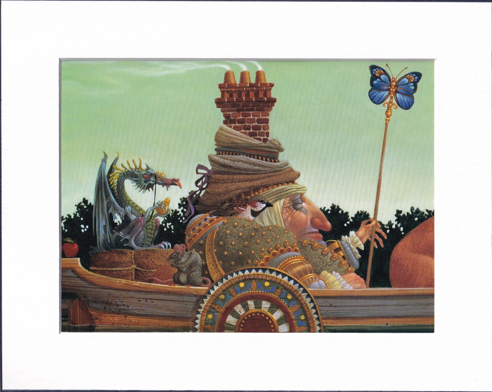 8X10 Matted Print Picture Art by James C Christensen: Side Wheeler ...