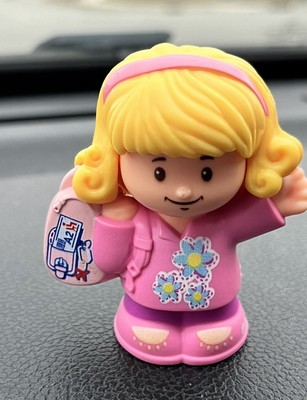 Fisher Price Little People Emma School Girl Backpack Mattel | eBay