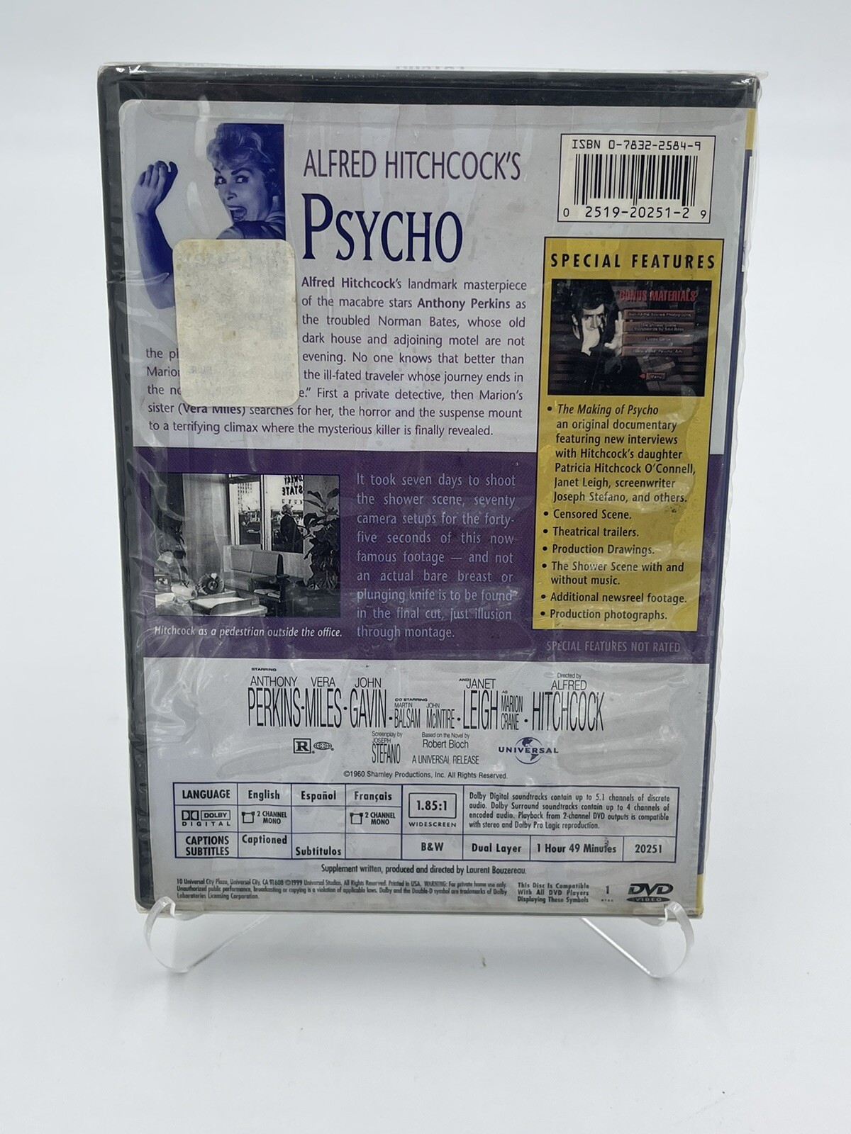Psycho (DVD, 1998, Widescreen Collectors Edition) for sale online | eBay