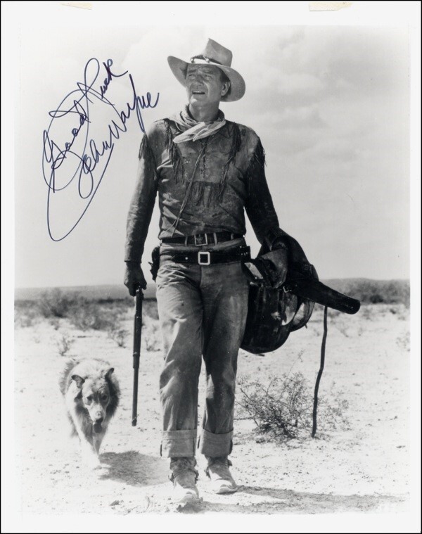 RP Autograph RP Signed John Wayne 8X10 B&W RP Photo Free Shipping | eBay