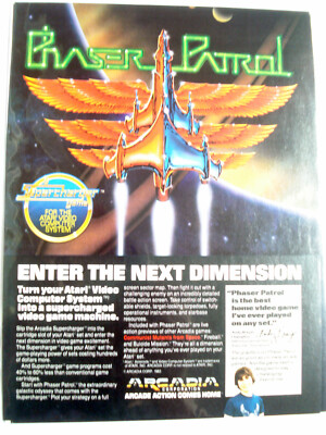 1982 Color Ad Phaser Patrol for the Atari 2600 by Arcadia Corporation ...