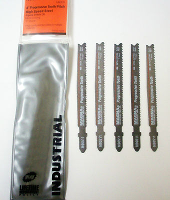 MAGNA Tool 4" Progressive Tooth Pitch Jigsaw Jig Saw Blades "T" Shank ...