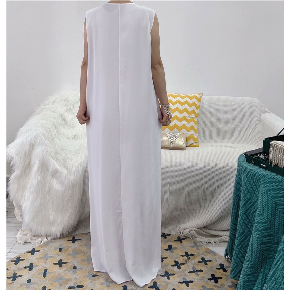 Kimono Women Muslim Abaya Maxi Dress Open Cardigan Dubai Islamic Arabic ...