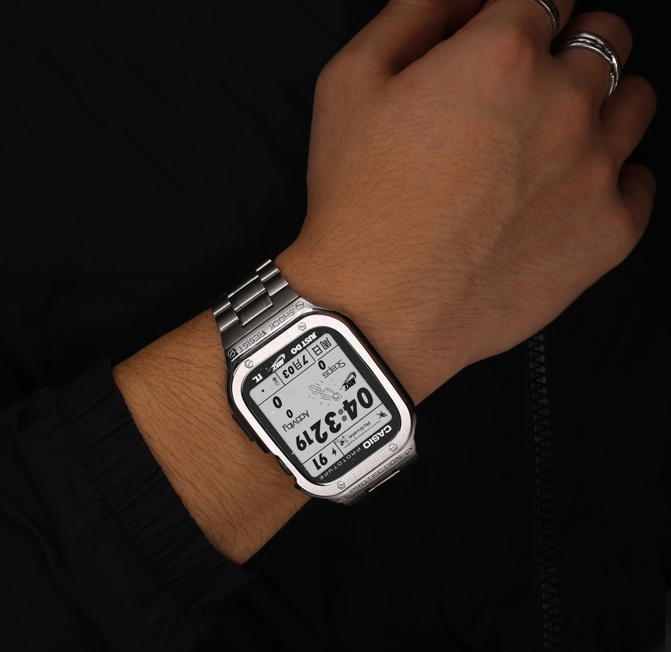 Metal Band Strap Case Cover Mod Kit For Apple Watch Series Ultra 49mm 8 ...