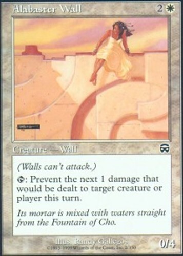 Alabaster Wall - Foil ~ Lightly Played Mercadian Masques MTG Magic ...