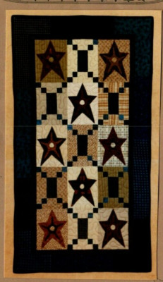 Architectural Stars Wall Quilt Pattern Primitive Folk Art Rustic ...