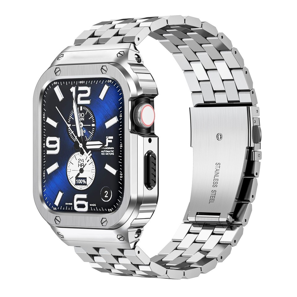 Stainless Steel Strap+Case For Apple Watch Band 49 44 41 mm iwatch ...