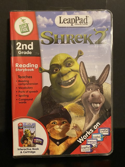 LeapFrog Leapster Shrek 2 Reading Interactive Learning Game Cartridge ...