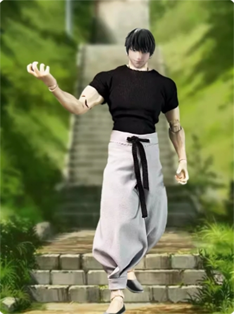 1/12 Fushiguro Toji Jujutsu Kaisen Shirt Pant Clothes for 6" Figure ...