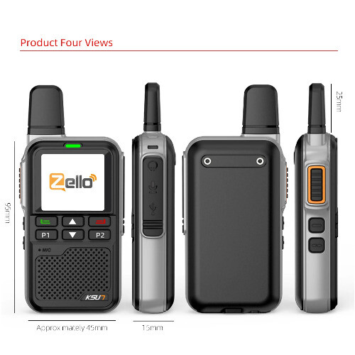 Walkie Talkies Long Range 100 Miles Zello Network Radio PTT Button WiFi ...