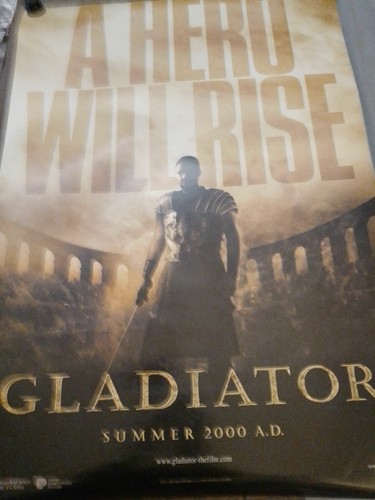 GLADIATOR (2000) (A Hero Will Rise Vers.) Original U.S. D/Sided One ...