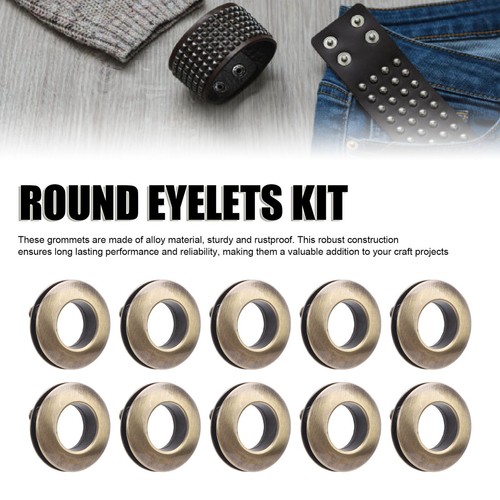 10PCS Round Eyelets Double Side Rolled Eyelets Metal Grommets for ...