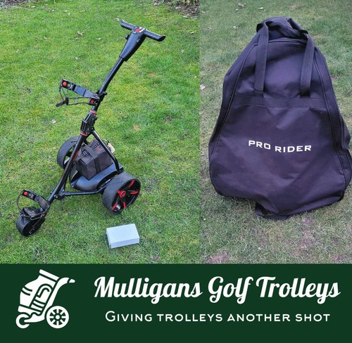 PRO RIDER Electric Golf Trolley with New 36 Hole Battery, New Charger ...