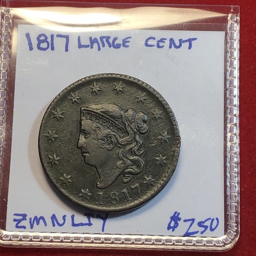 1817 coronet head large cent copper coin Free Shipping | eBay