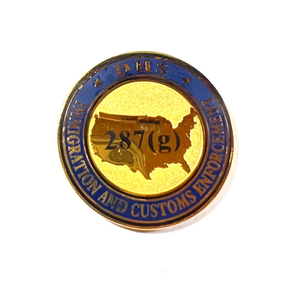 ICE Challenge Coin IMMIGRATION CUSTOMS ENFORCEMENT 287(g) | eBay