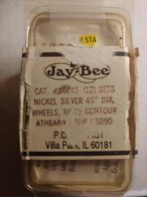 Jay Bee 10245 HO Nickel Silver Athearn Diesels 45" Dia Wheelset (Set of ...