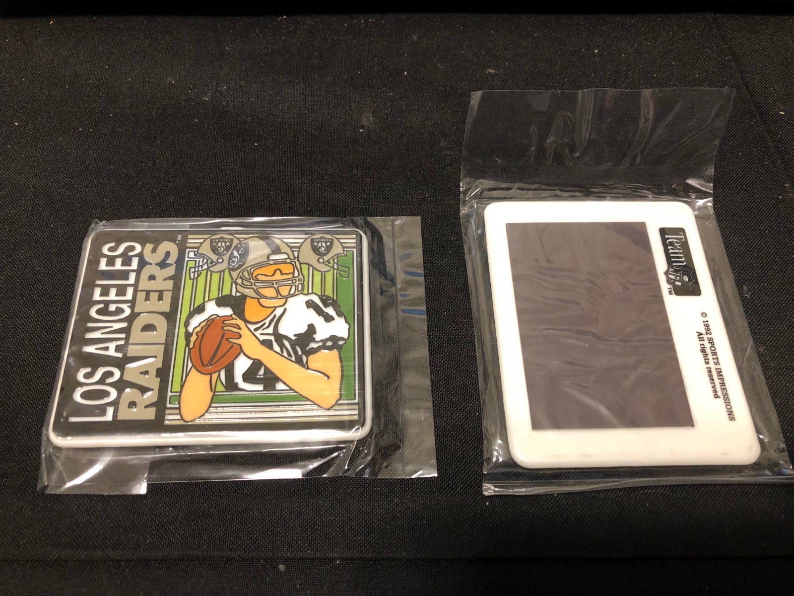 2 pack Los Angeles Raiders Magnets - 3 inch x 2.5 inch - New Laser ...