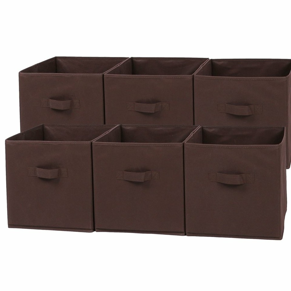 Collapsible Foldable Storage Box Drawer Canvas Fabric Cube Organiser ...