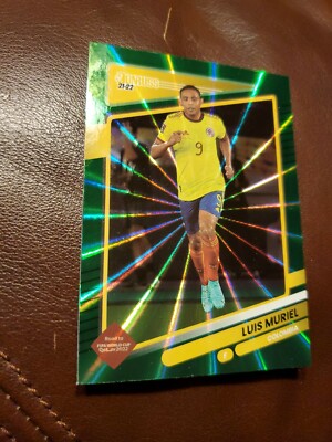 2021-22 DONRUSS SOCCER ROAD TO QATAR LUIS MURIEL GREEN LASER - Columbia ...
