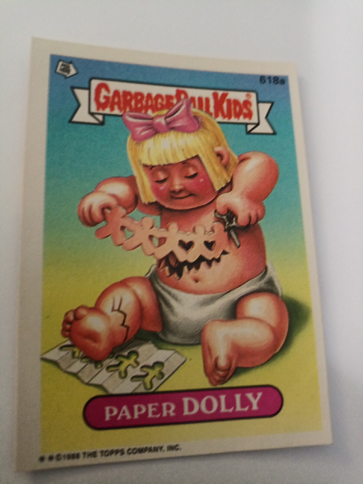 1988 Topps Garbage Pail Kids 15th Series NDC Card 618a Paper Dolly | eBay