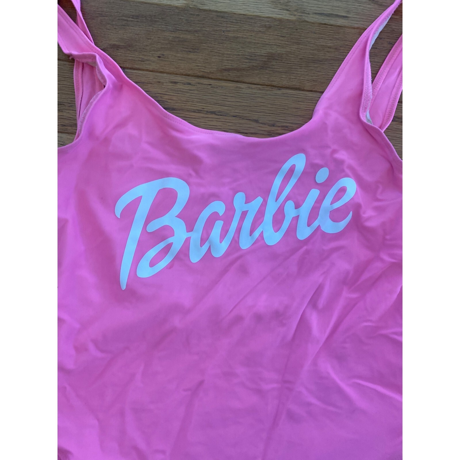Barbie women's 90's neon pink cheeky one piece swim b… - Gem