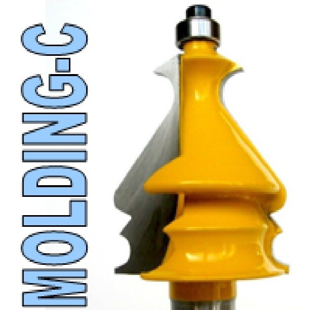 1 PC 1/2" SH Base Architectural Molding C Router Bit S | eBay