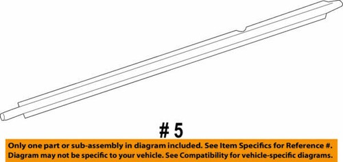 75730-06160 Toyota Moulding assy, rear door belt, rh 7573006160, New ...