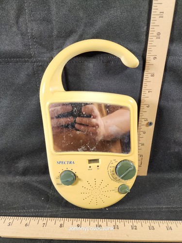 Vintage Spectra AM/FM Shower Water Resistant Hanging Radio Tested Works ...
