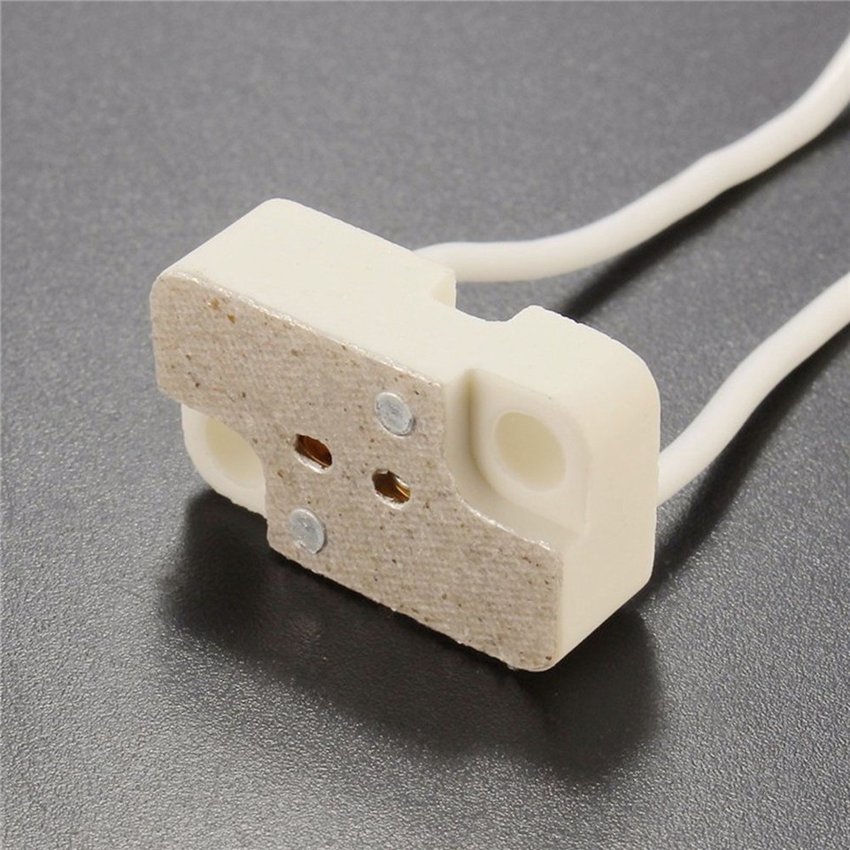 6 Pack G4 Gx5.3 Lamp Holder Rectangular Porcelain Socket For Mr16 Mr11 ...