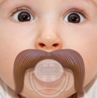 Mustache Pacifier Party Gift Beard Soothie Man Funny Baby BPA Free USA ...