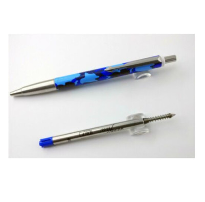 Parker Vector Camouflage Ball Point Pen Chrome Trim Blue Army Military ...