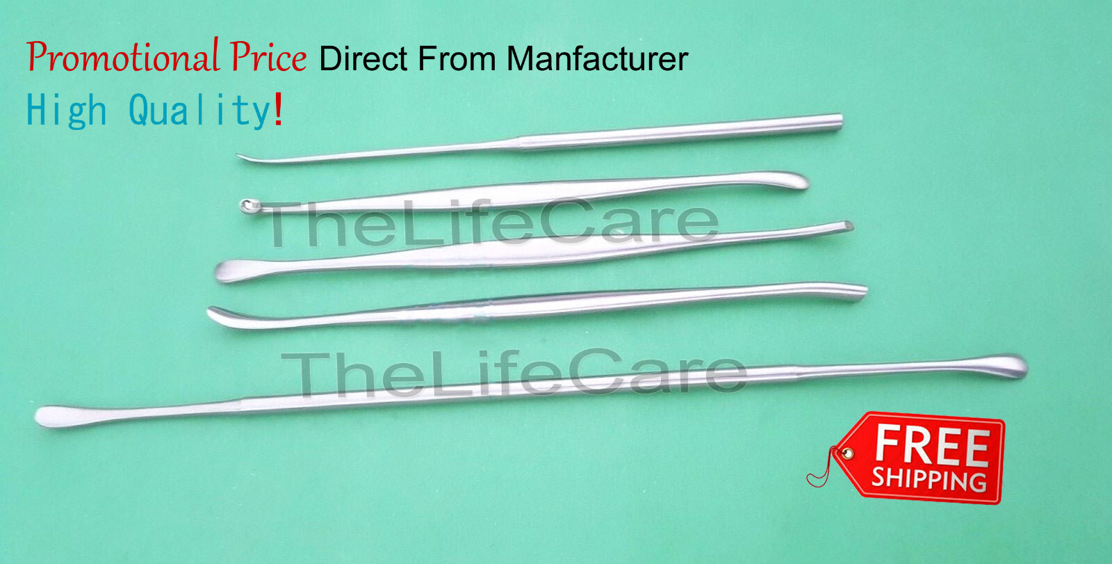 Penfield Dissectors No. 1, 2, 3, 4, 5 Neurosurgery Spine Instrument ...