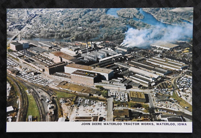 1967 JOHN DEERE Waterloo IA Tractor Works Factory Jumbo 6x9 POSTCARD ...