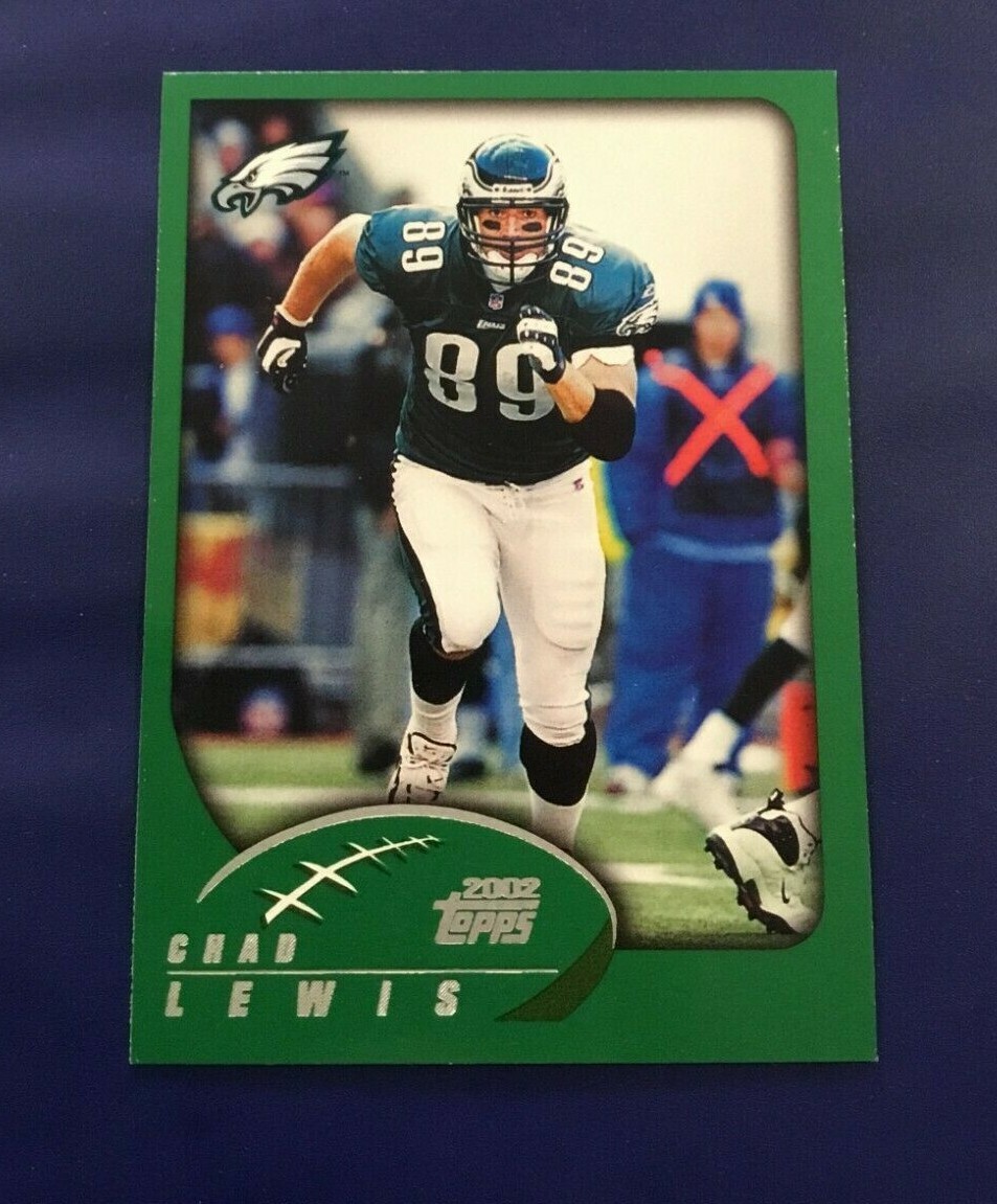 2002 Topps # 290 CHAD LEWIS Philadelphia Eagles DRAFT PICK BRIGHAM ...