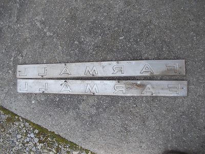 McCormick Farmall 460 560 tractor ihc orginl set 2 front ih chrome hood ...