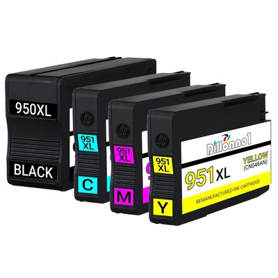 Replacement HP 950XL 951XL CN045AN CN046AN CN047AN CN048AN Ink ...