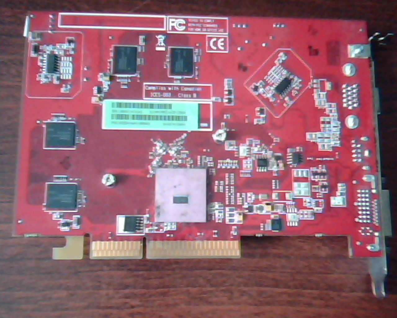 AGP card ATI Radeon X1300 Pro 256M 102G016601 000001 Video VGA TV DVI ...