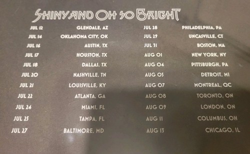 Smashing Pumpkins Shiny And Oh So Bright 2018 Tour Poster 24x18 | eBay