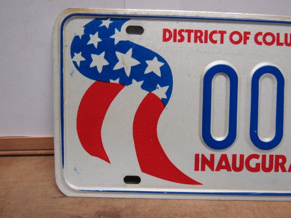 1977 DISTRICT OF COLUMBIA INAUGURATION SAMPLE License Plate | eBay