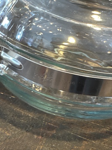 Vtg PYREX Flameware Glass 6 Cup TEA POT Stove Top Coffee Kettle W/ Lid ...