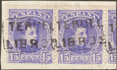 Aragón. Philately. º Used 245(2). 1901. 15 Cts Violet, Pair Cover ...
