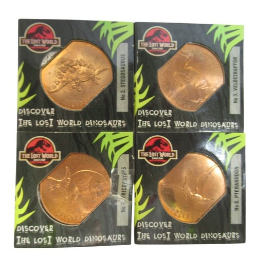 Tetley The Lost World Jurassic Park Coins Number 2, 3, 7, 8 In Original ...