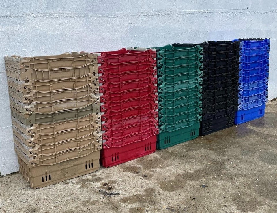 20 x Bale Arm Crates Office Craft Storage Boxes 400 x 300 x 180mm A4 ...