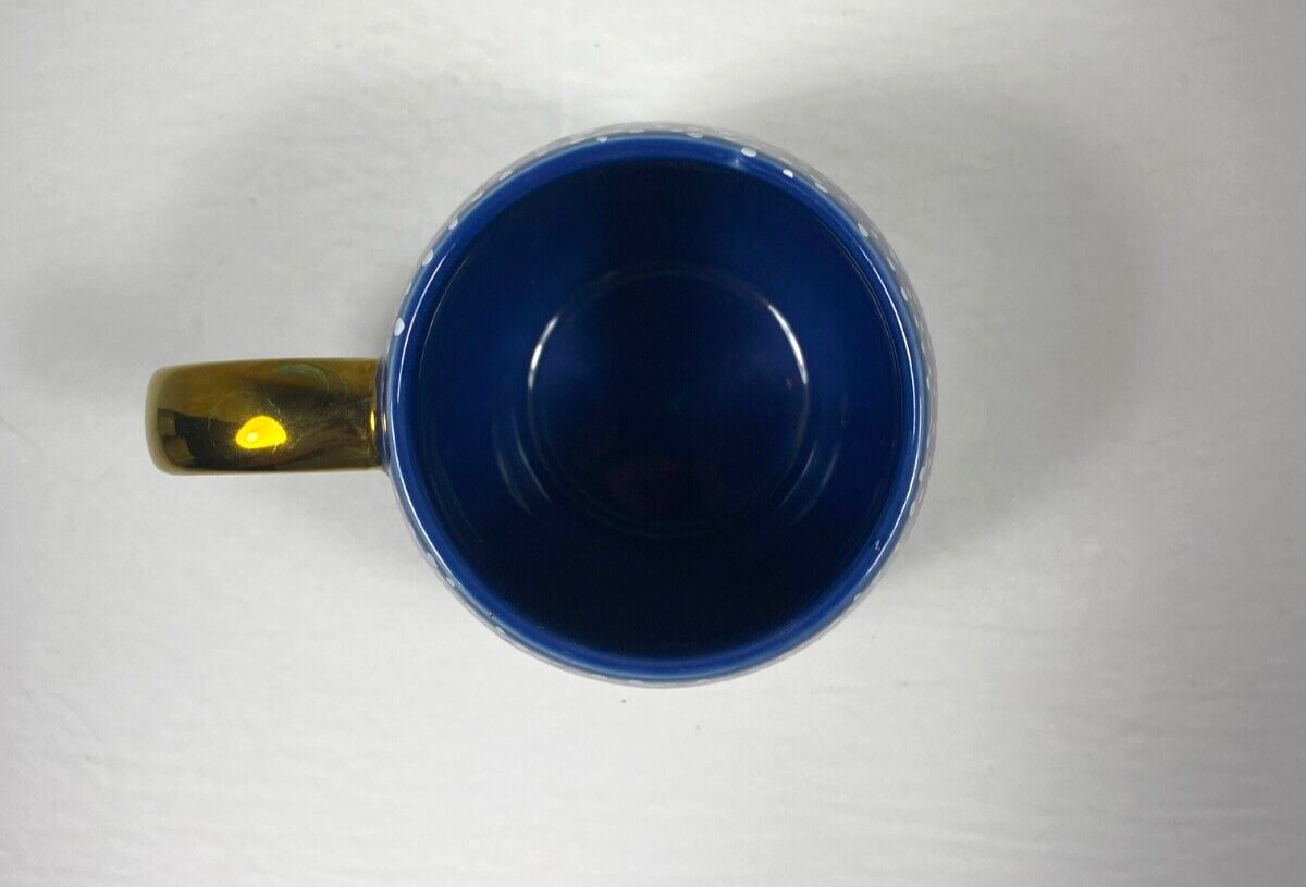 THRESHOLD Merry & Bright Coffee Mug Cup Holiday Christmas Navy Blue ...