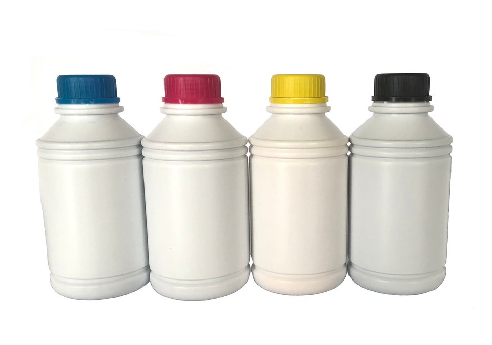 4X500ml DTF Inks CMYK Direct to Film Printer Film Hot Melt Powder Heat ...