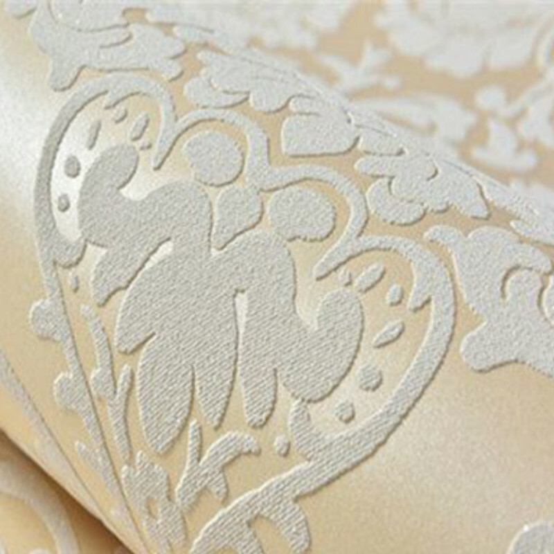 Waterproof 3D Embossed Wallpaper Sticker Roll Damascus PVC DIY Self ...