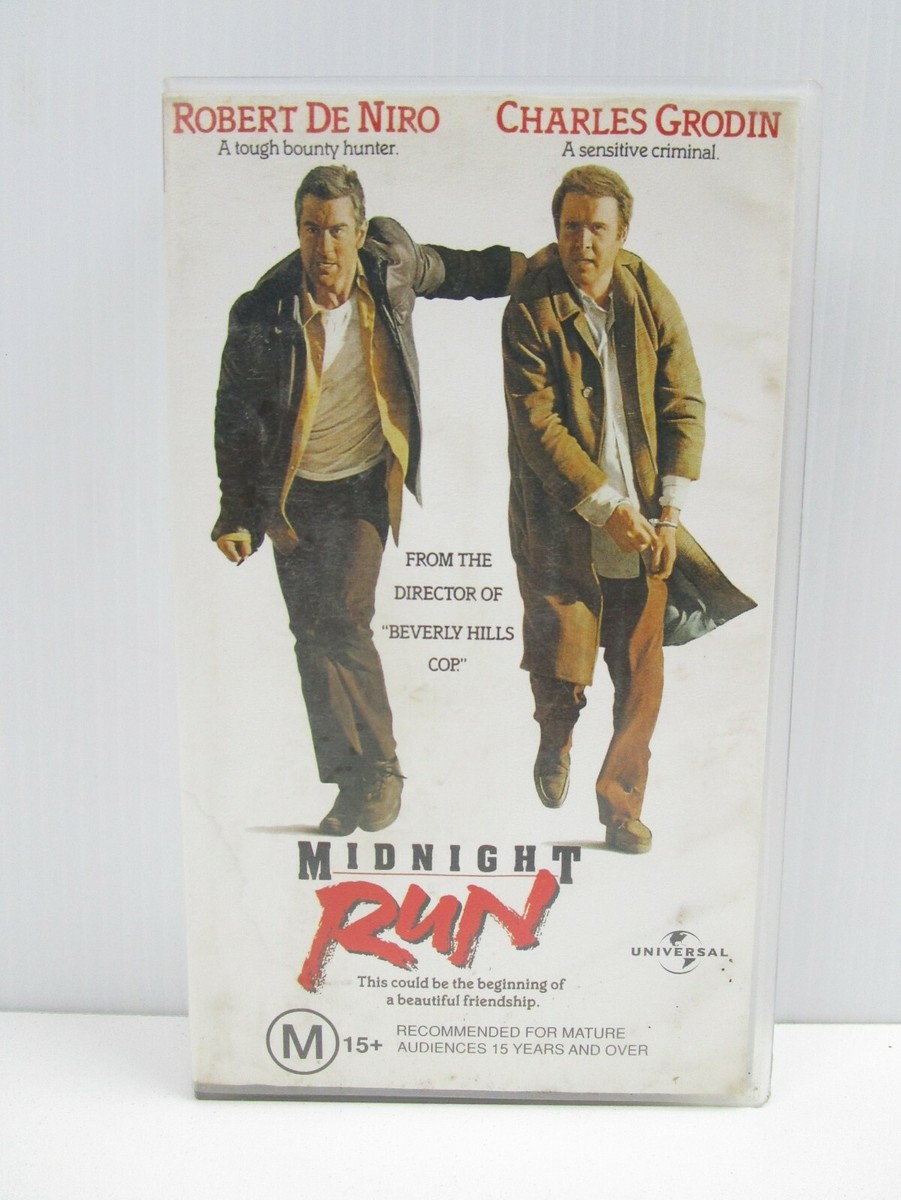 Robert De Niro Charles Grodin Midnight Run VHS 1988 Charles Grodin